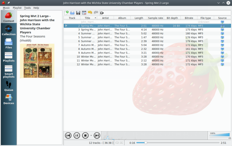 Strawberry - music player | LinuxMaster Club