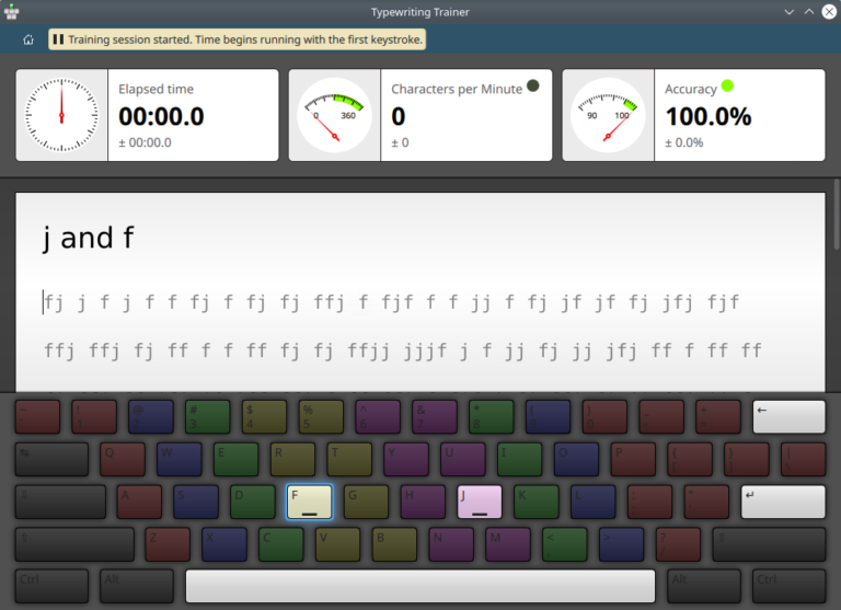 KTouch - touch typing tutor | LinuxMaster Club