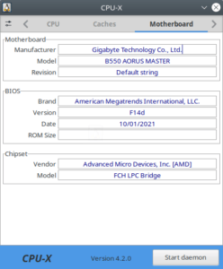 CPU-X - gather information about the hardware | LinuxMaster Club