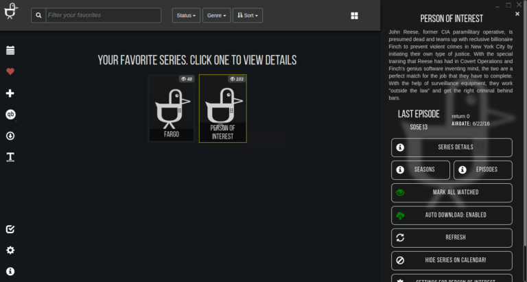 DuckieTV - TV show calendar | LinuxMaster Club