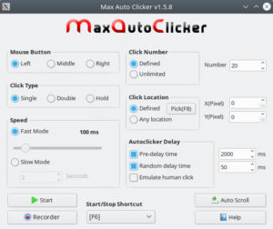 Max Auto Clicker - a simple auto clicker | LinuxMaster Club